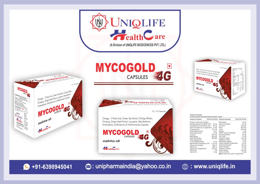 Mycogold 4G Capsule | Uniqlife BioSciences Pvt. Ltd