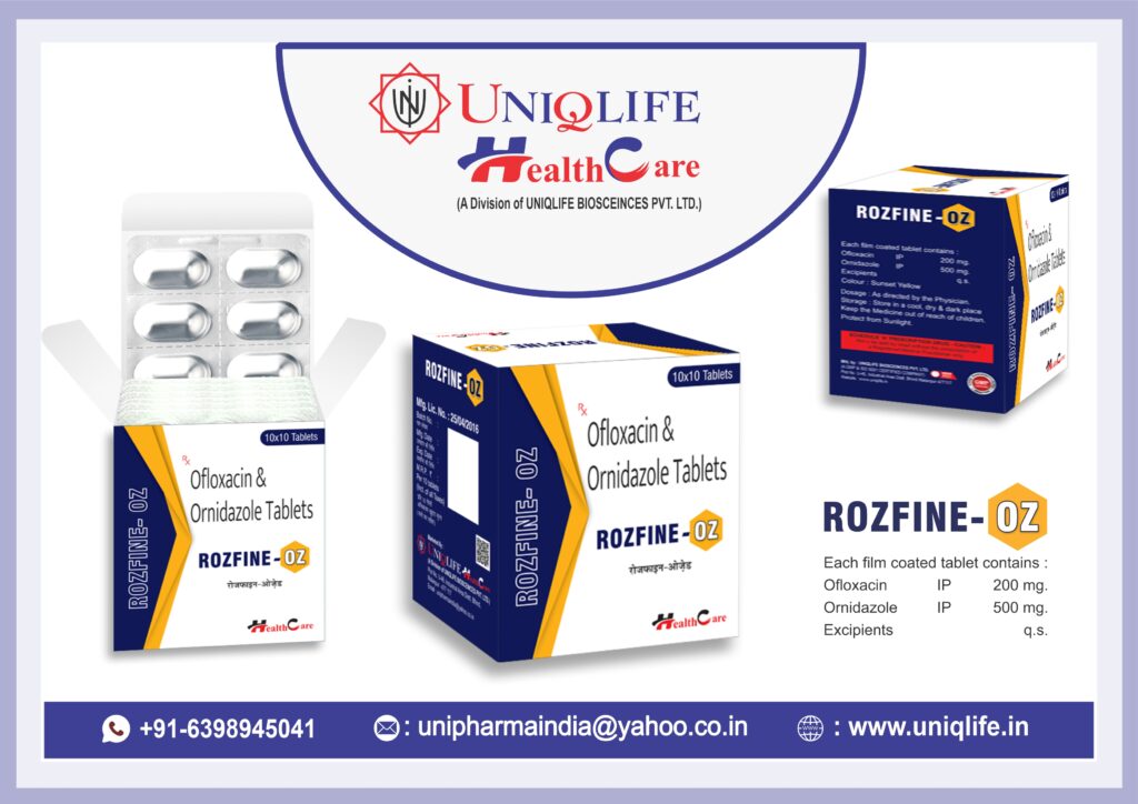 Rozfine OZ Tablet | Uniqlife BioSciences Pvt. Ltd