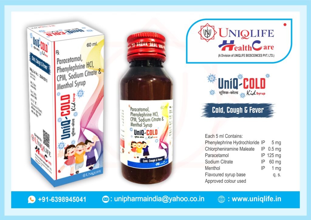 Uniqcold Syrup | Uniqlife BioSciences Pvt. Ltd