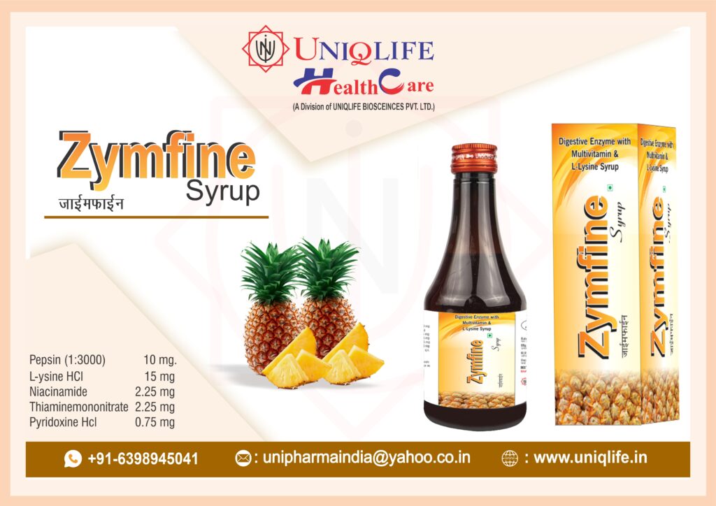 Zymefine Syrup | Uniqlife BioSciences Pvt. Ltd
