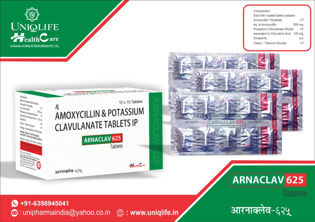 Arnaclav-625 Tab | Uniqlife BioSciences Pvt. Ltd
