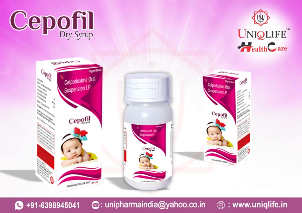 Cepofil 200 Dry Syrup | Uniqlife BioSciences Pvt. Ltd