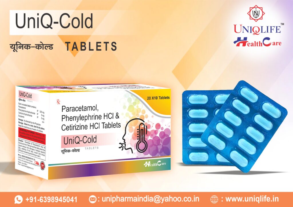 Uniqcold Tablet | Uniqlife BioSciences Pvt. Ltd